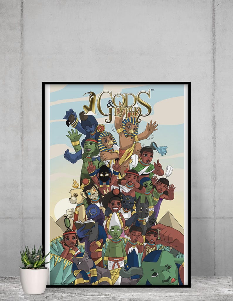 Gods and Glyphs Poster - Etsy