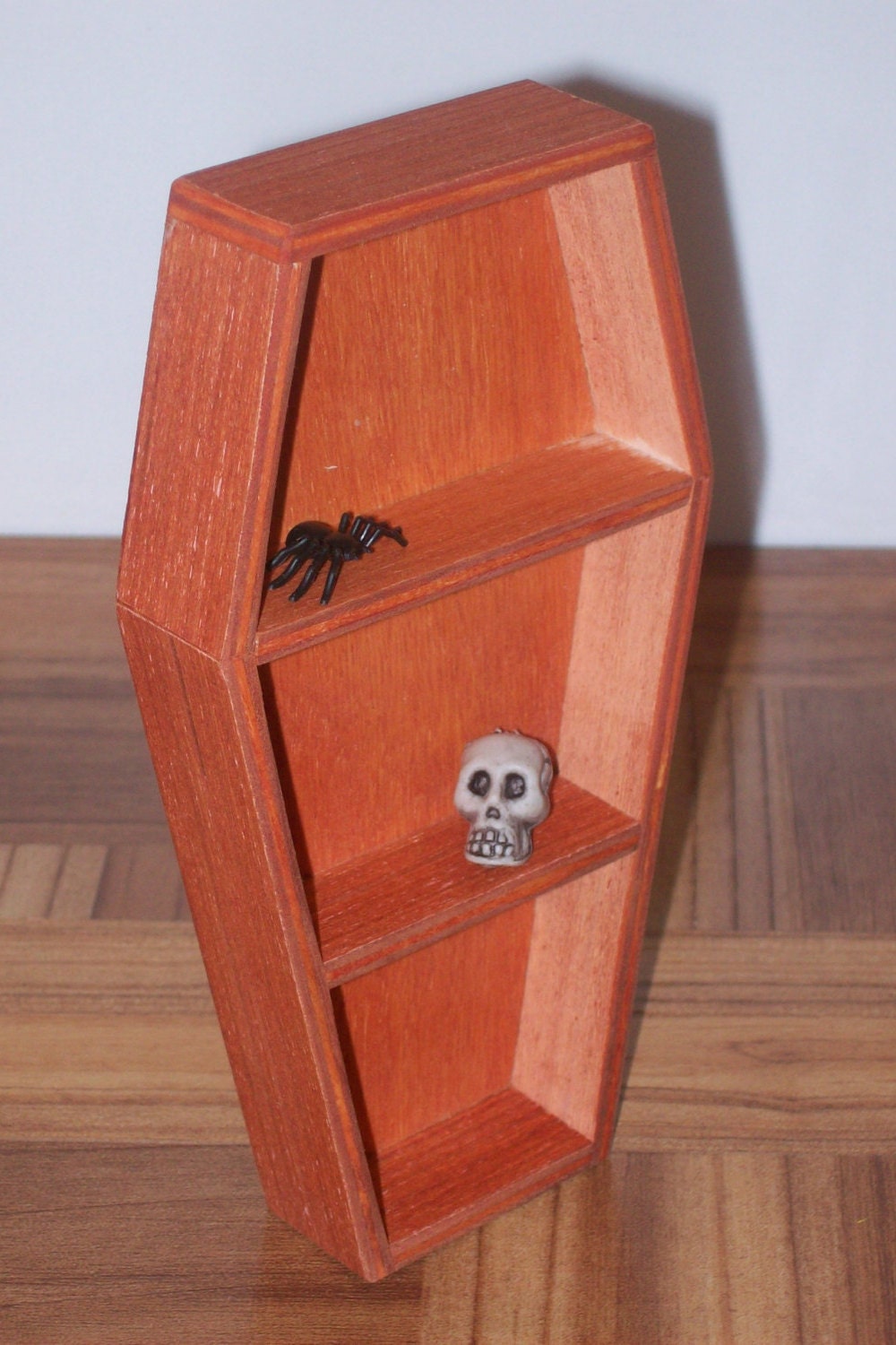 Stained 1:12 Scale Coffin Shelves/ Dollhouse Coffin/ Mini | Etsy