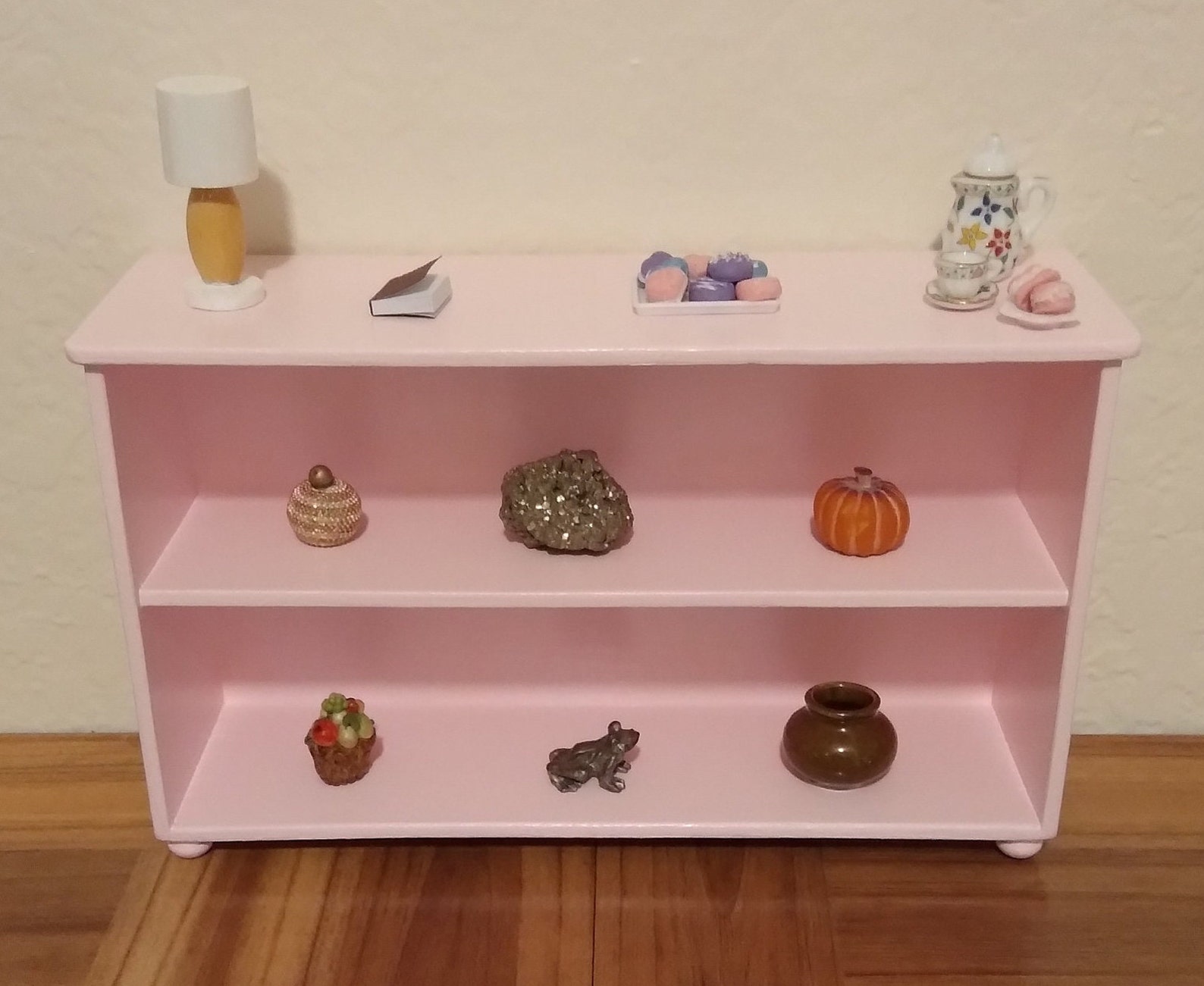 Pink Credenza/doll Bookcase/doll Shelves/room Divider/doll - Etsy