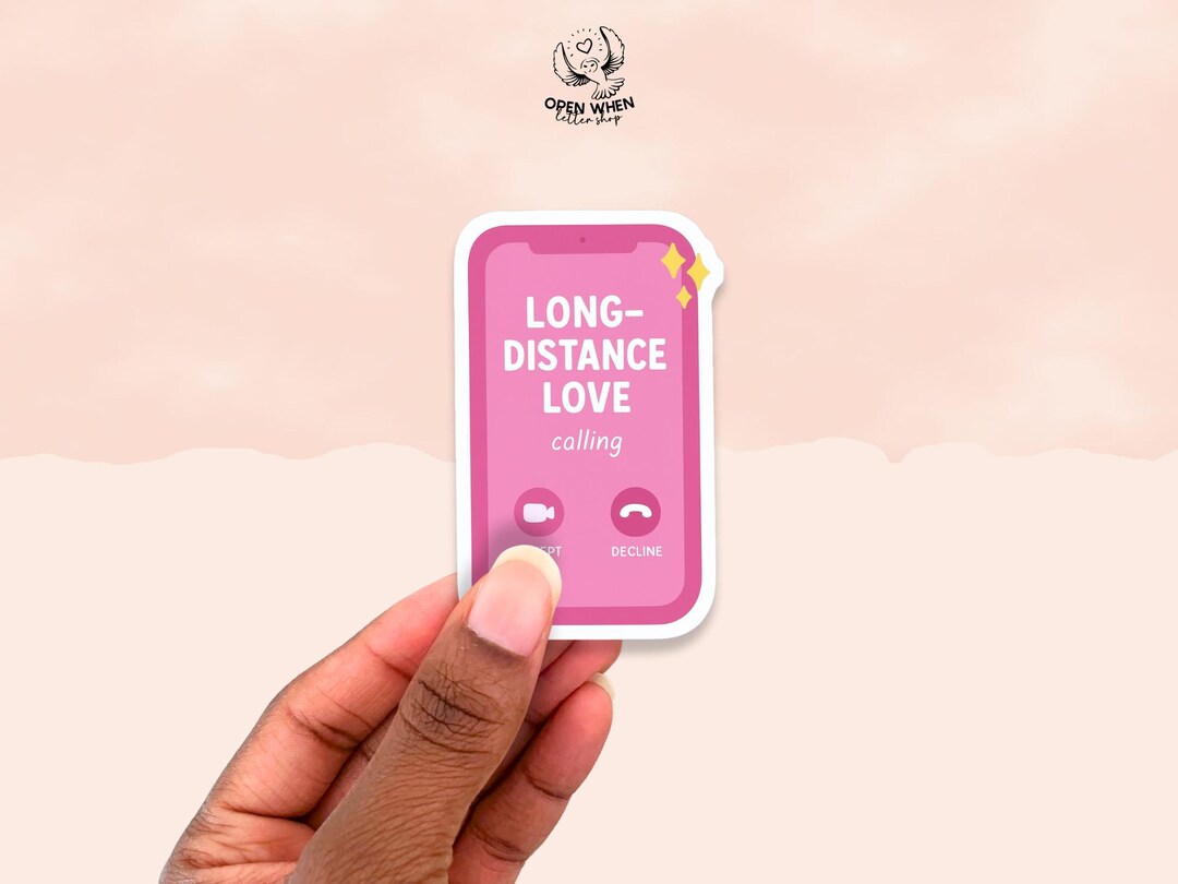 LDR Sticker Long Distance Relationship Decal Care Package Gift Idea ...