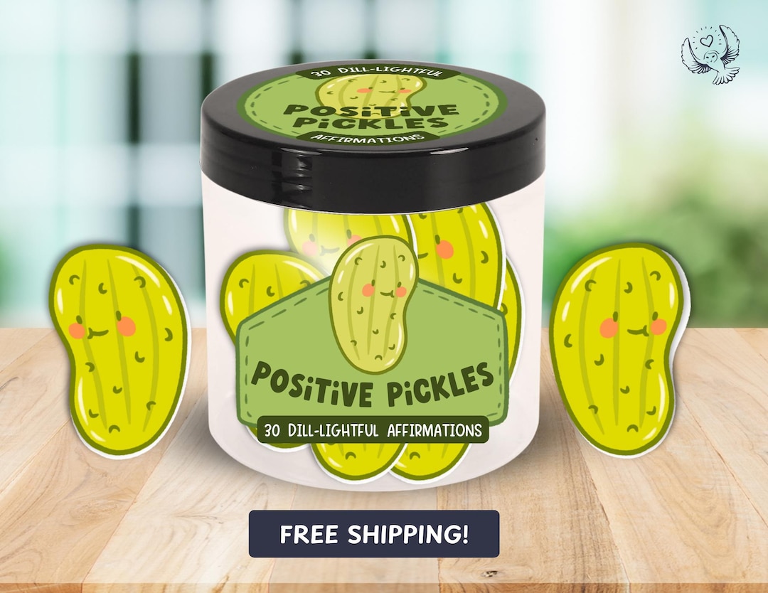 Positive Pickle Affirmation Cards | Emotional Support, Mental Health ...