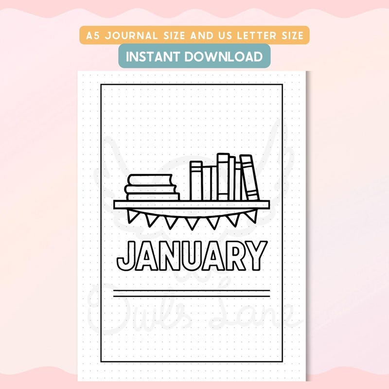 January Cover Page - Etsy