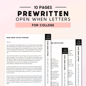 Prewritten Open When Letters & Prompts | Ready-to-use Love Notes, Open ...
