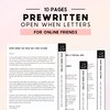 Prewritten Open When Letters for College Friends | Best Friend Gift ...