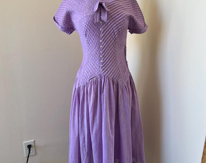 70s Lavender Lace Gown - Etsy