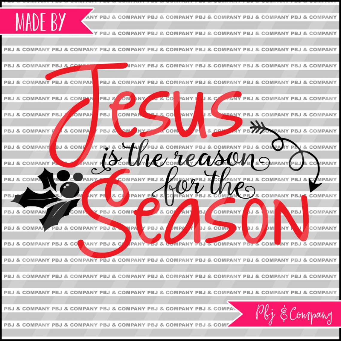 Jesus is the Reason for the Season Christmas Quote DIY - Etsy