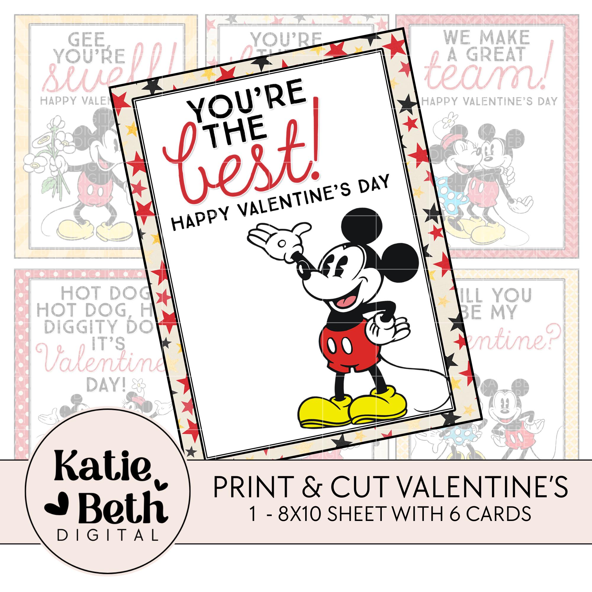 Valentine's Day Cards Digital File, DIY, 8x10, Printable - Etsy