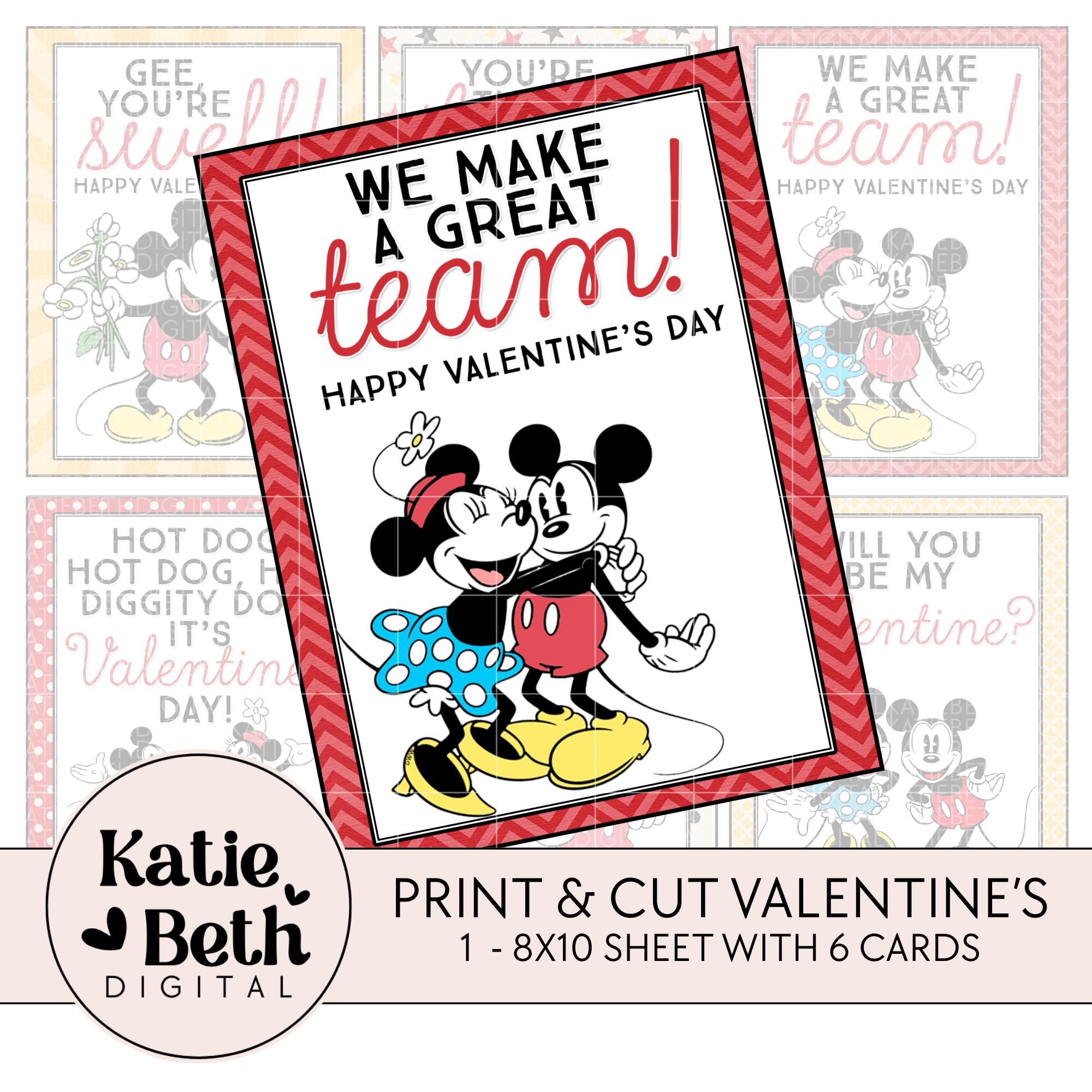 Valentine's Day Cards Digital File, DIY, 8x10, Printable - Etsy