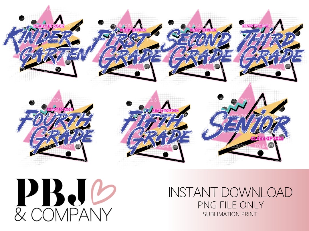 Ready to Rock Png, Grade Png, Back to School Png - Etsy