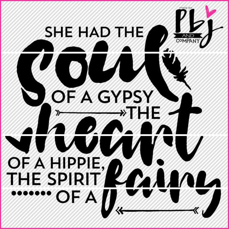 Gypsy Soul Svg - Etsy