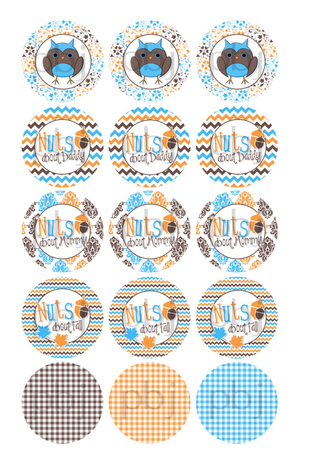 INSTANT DOWNLOAD Nuts About Fall 4x6 Digital 1" Inch Bottle Cap Image ...