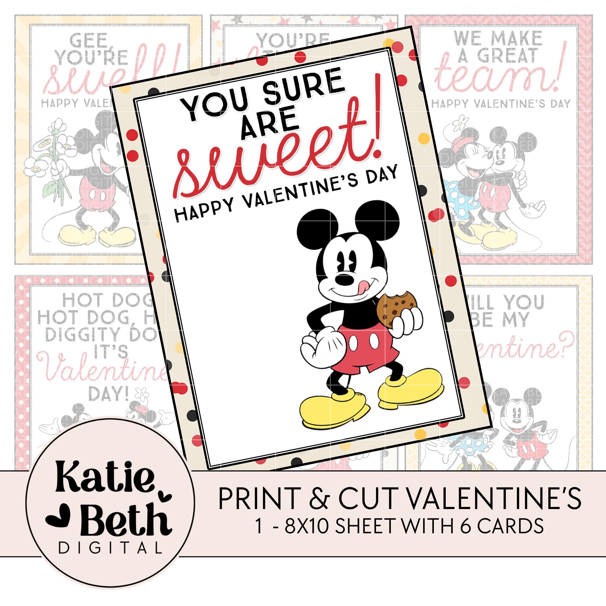 Valentine's Day Cards Digital File, DIY, 8x10, Printable - Etsy