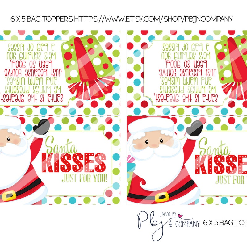 Santa Kisses - Etsy