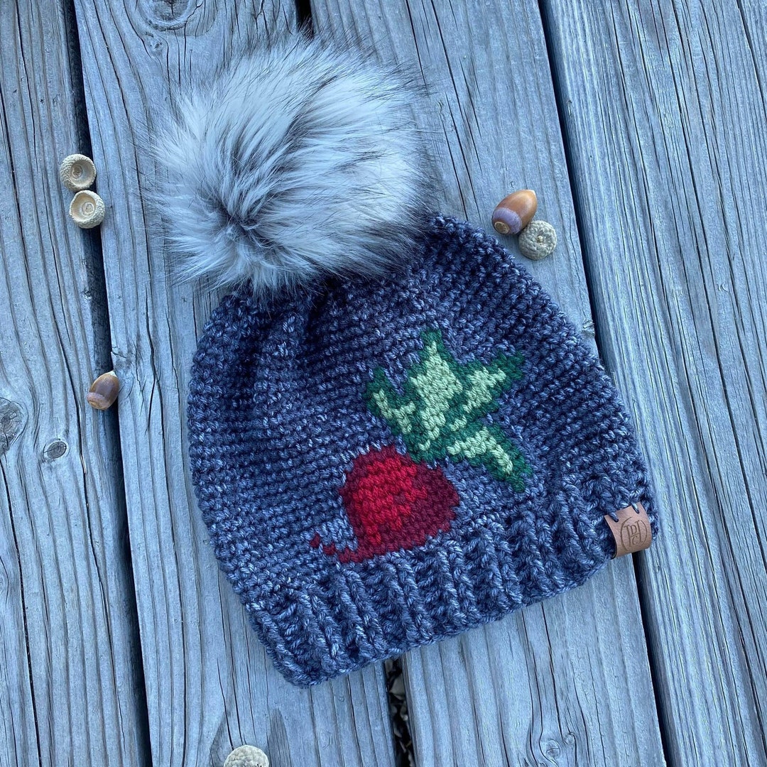 Beet DESIGN Pattern Pairs With Alpha Beanie - Etsy