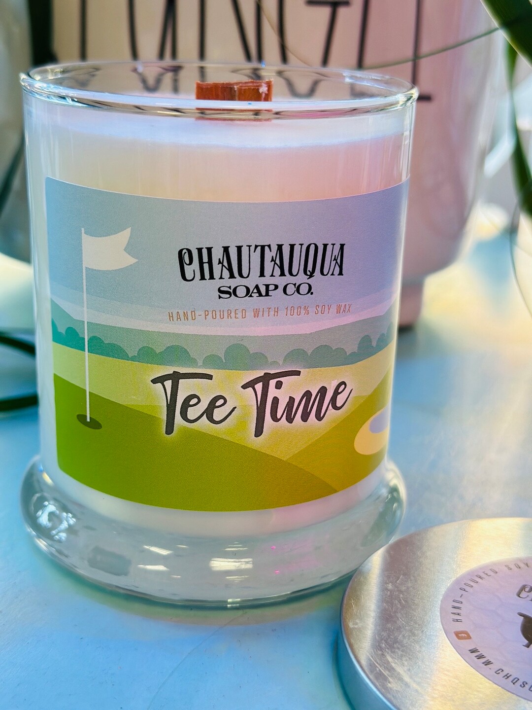 Tee Time Wood Wick Candle - Etsy