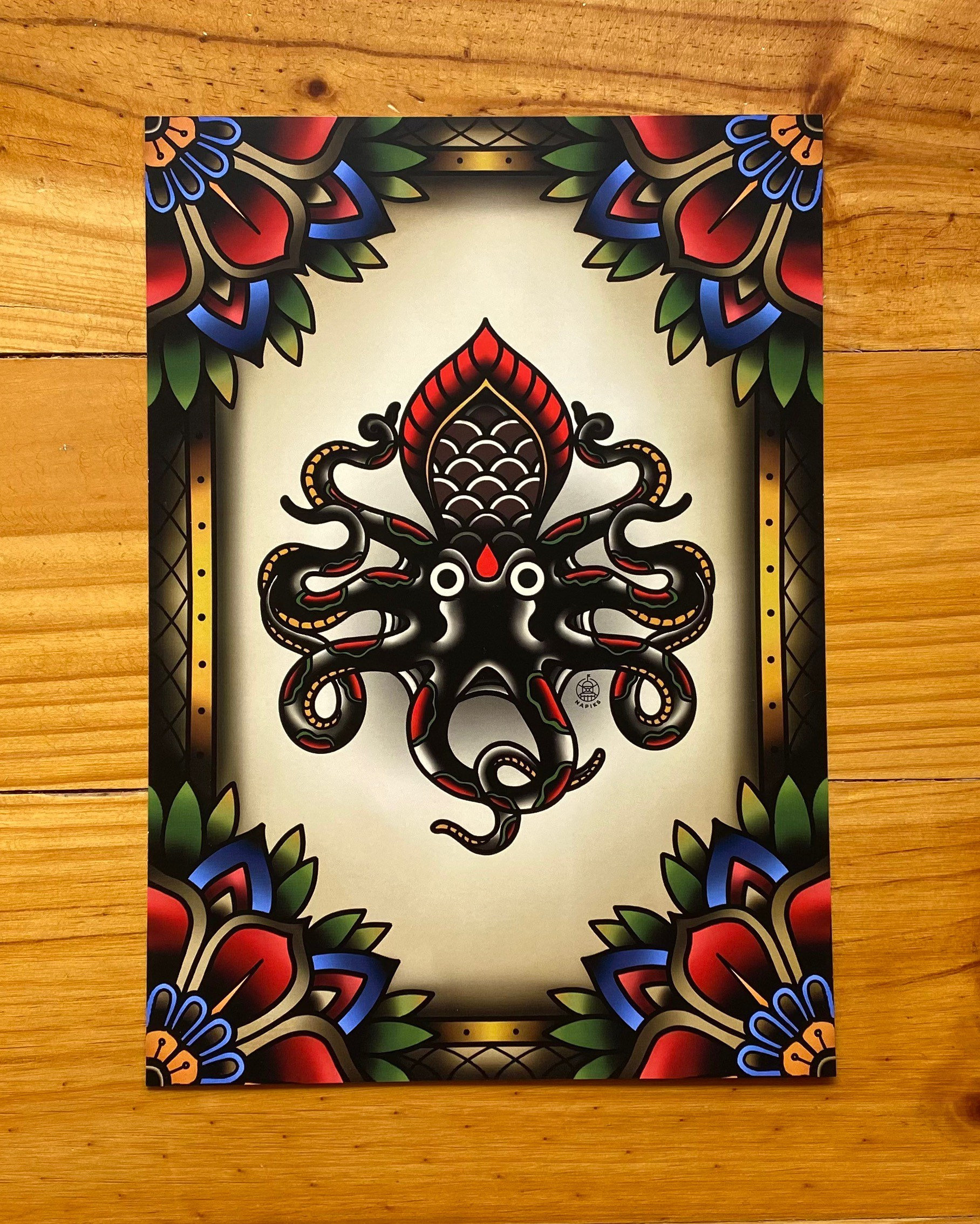 Traditional Octopus Tattoo