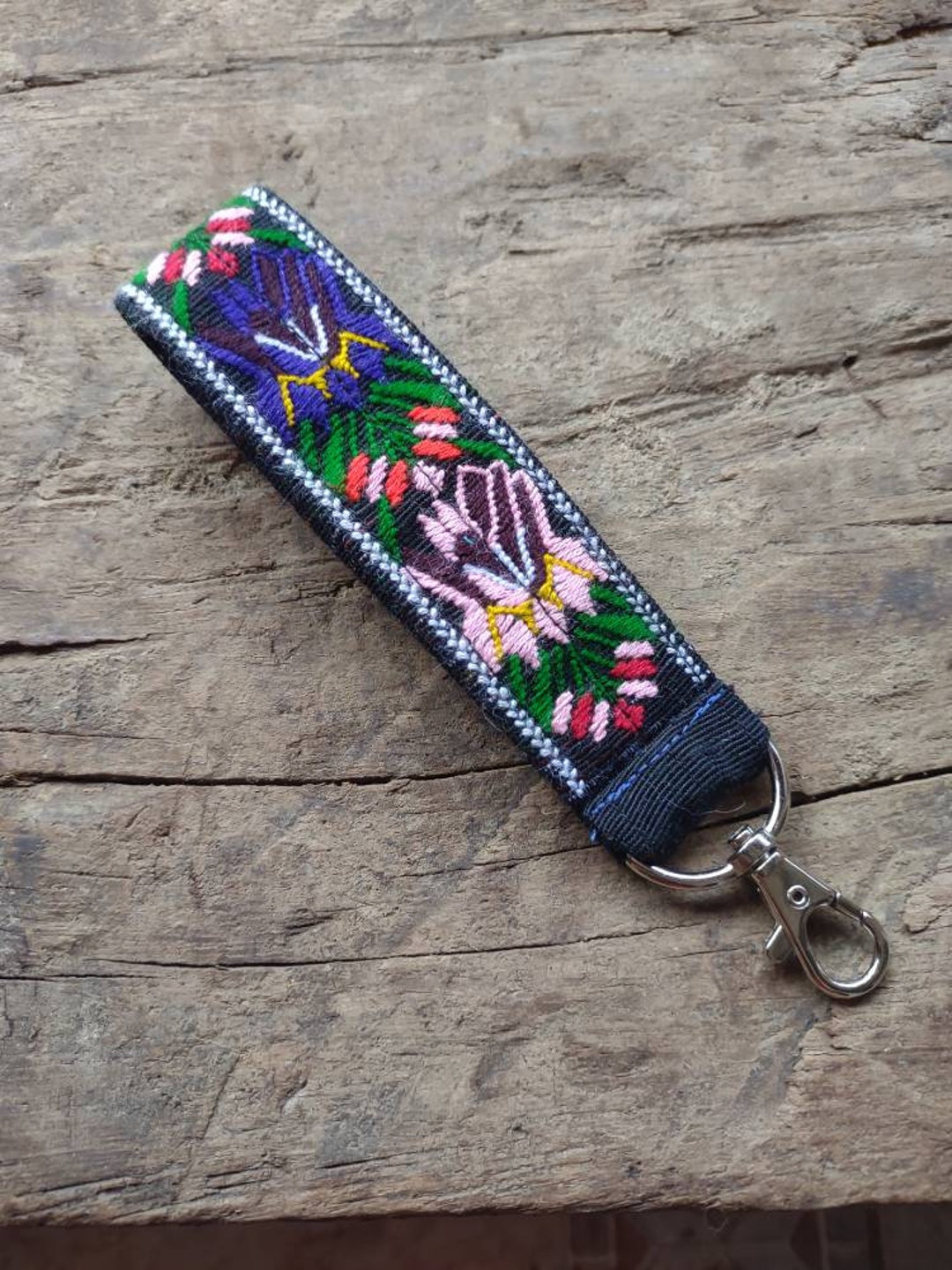 Nature Keychain Boho Key Chain for Women Handmade Wrist - Etsy