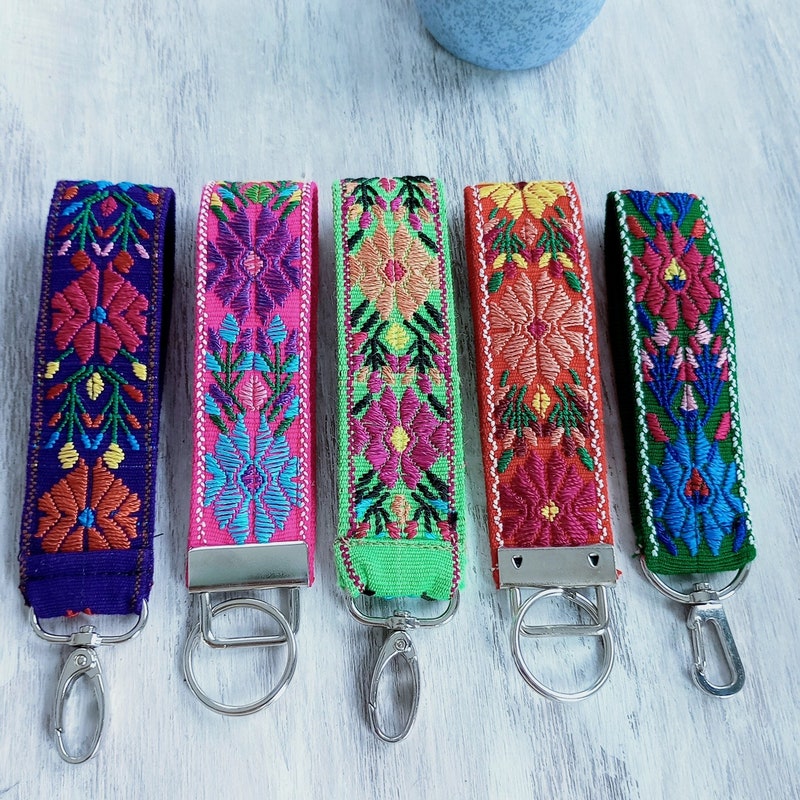 Fabric Keychains - Etsy