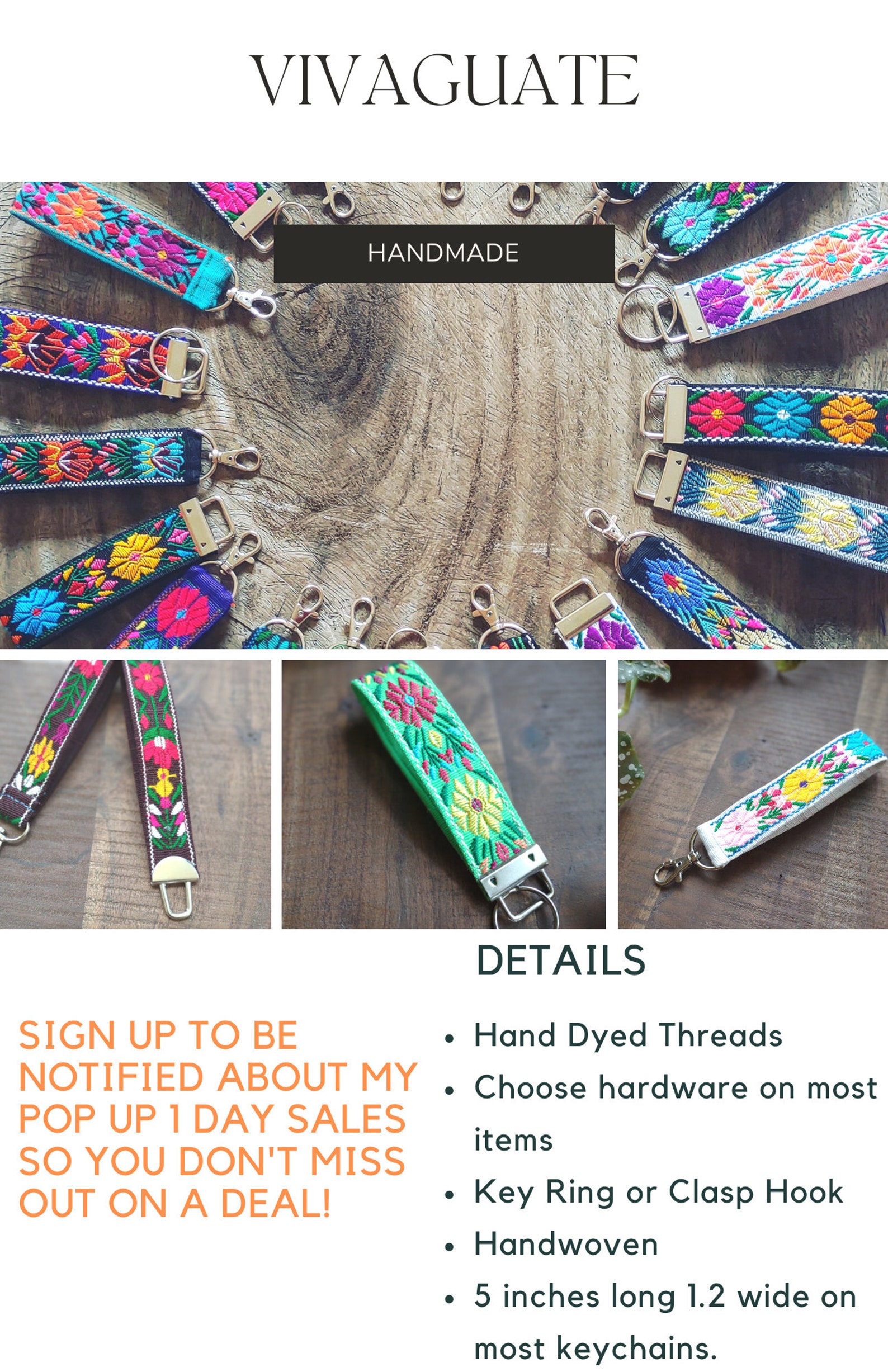 Fabric Wristlet Keychain, Key Chain for Woman, Wristlet Strap for Key ...