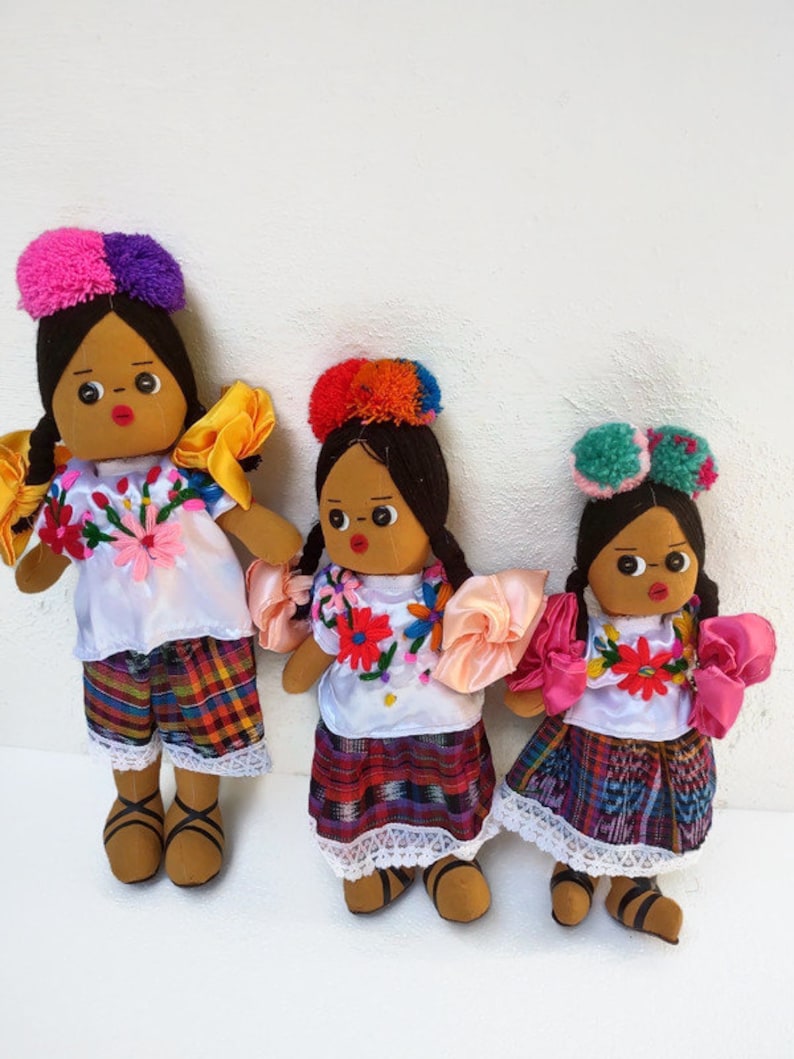 Handmade Mayan Worry Doll: Large Guatemalan Fabric Doll - Etsy