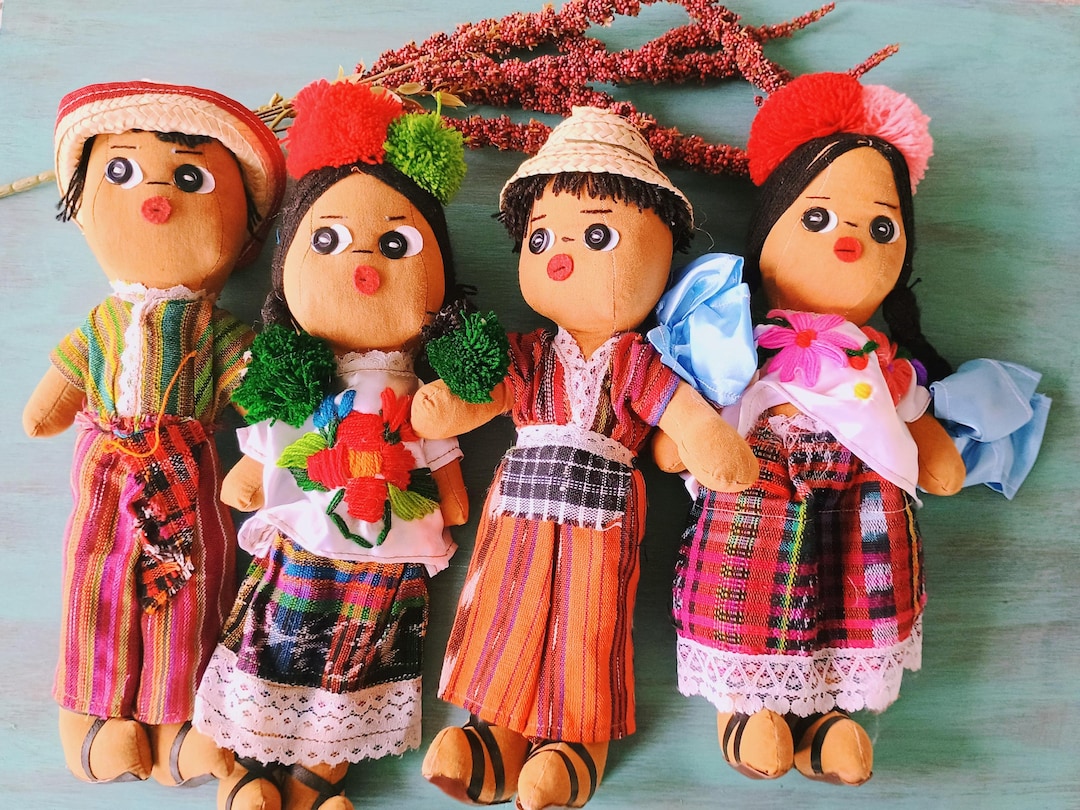 Handmade Mayan Worry Doll: Large Guatemalan Fabric Doll - Etsy