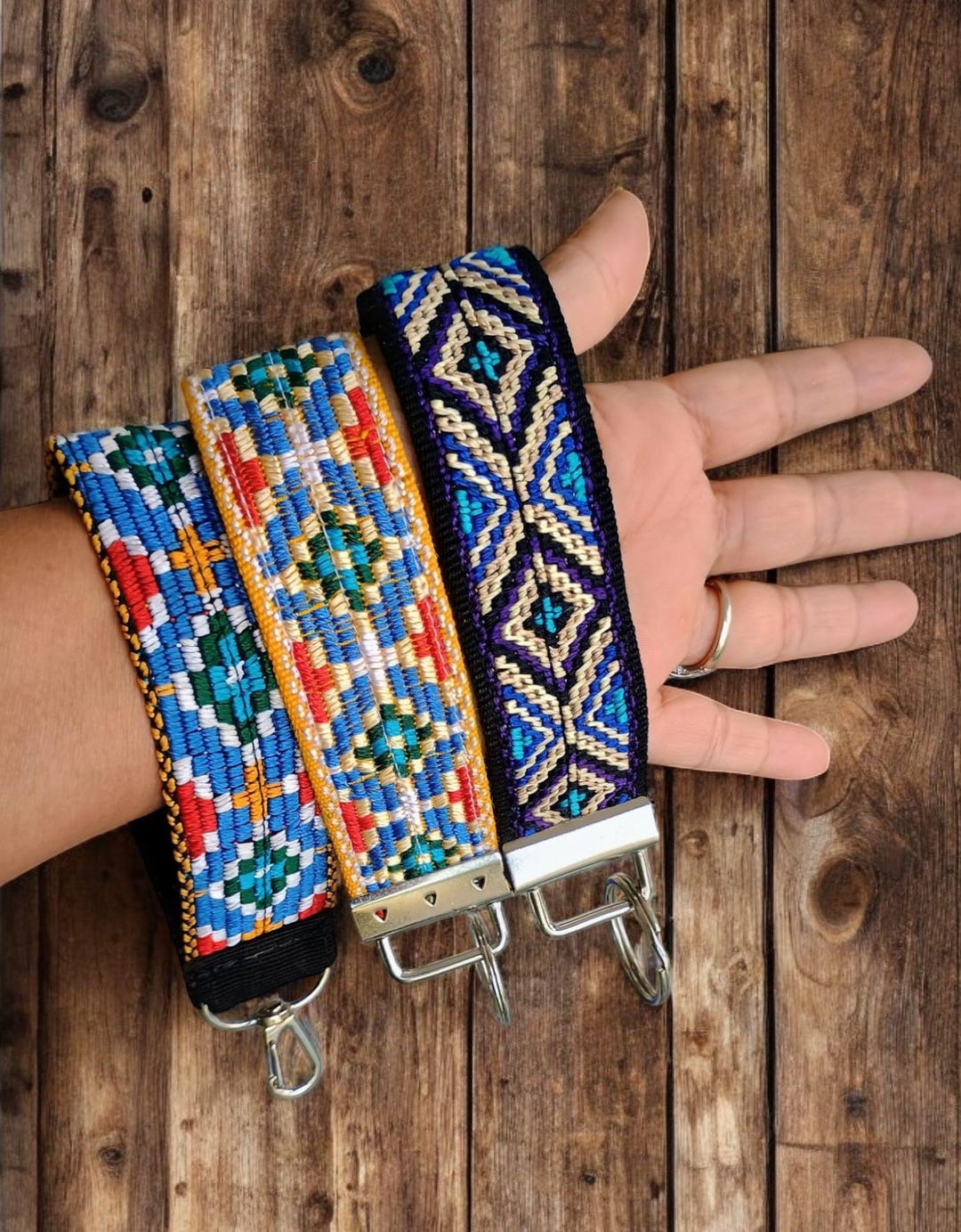 Native Tribal Key Fob, Southwest Design, Ethnic Key Holder, Boho ...