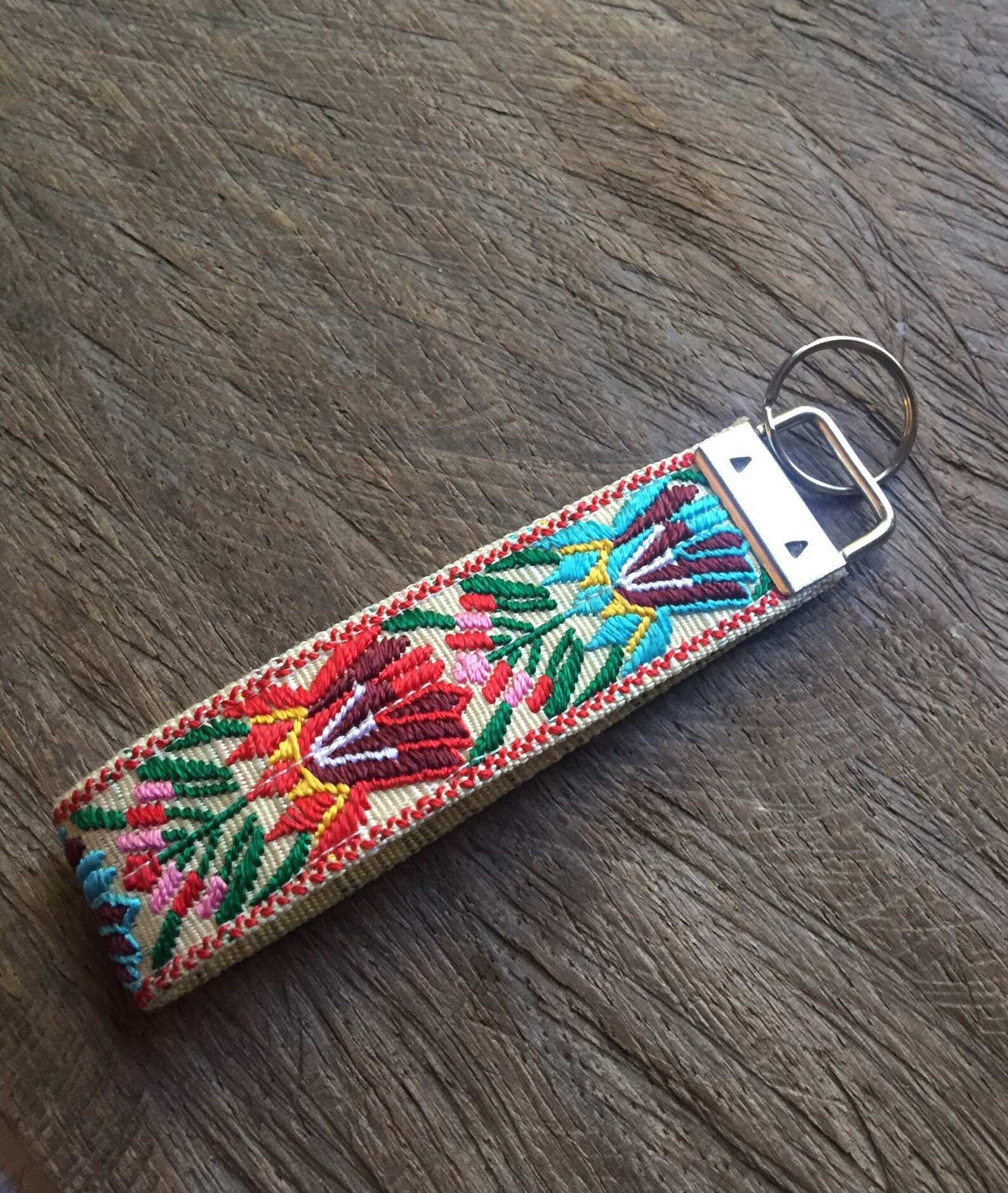 Fabric Wristlet Keychain Key Chain for Woman Wristlet Strap | Etsy