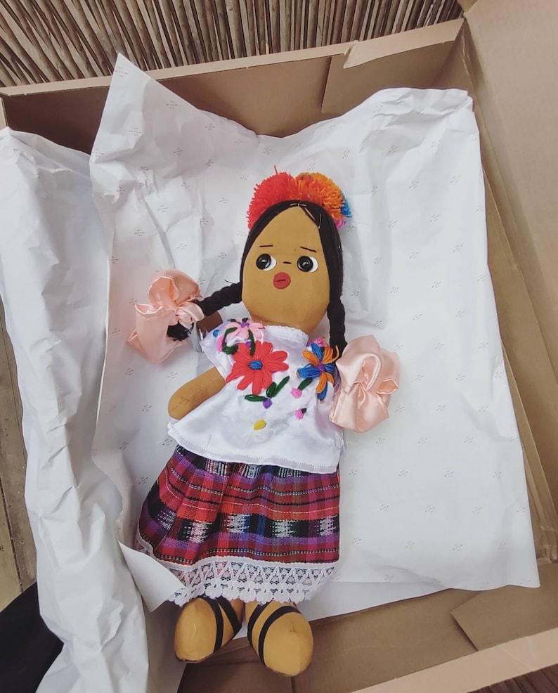 Handmade Mayan Worry Doll: Large Guatemalan Fabric Doll - Etsy