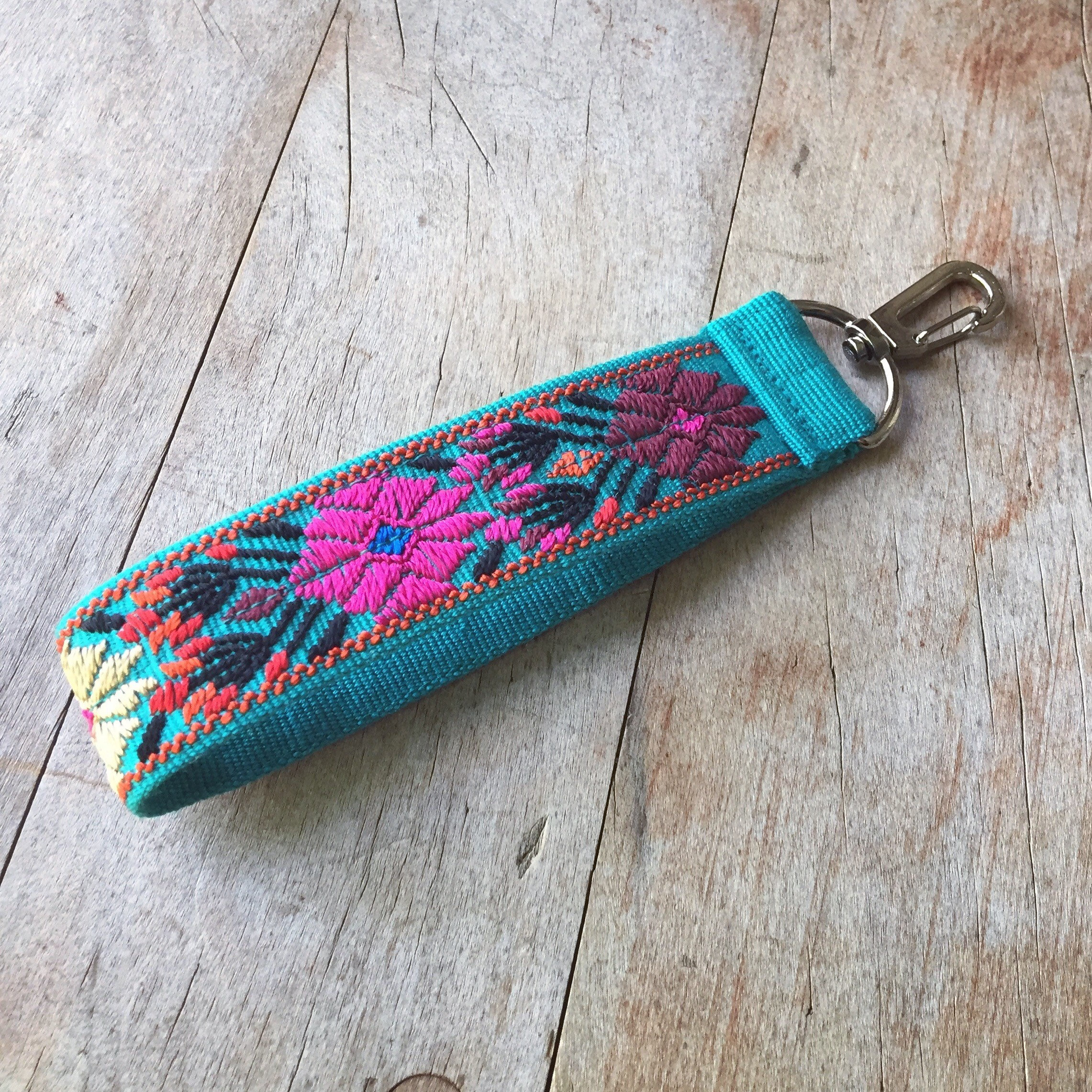 Keychain Wristlet Key Chains For Women Fabric Key Fob | Etsy