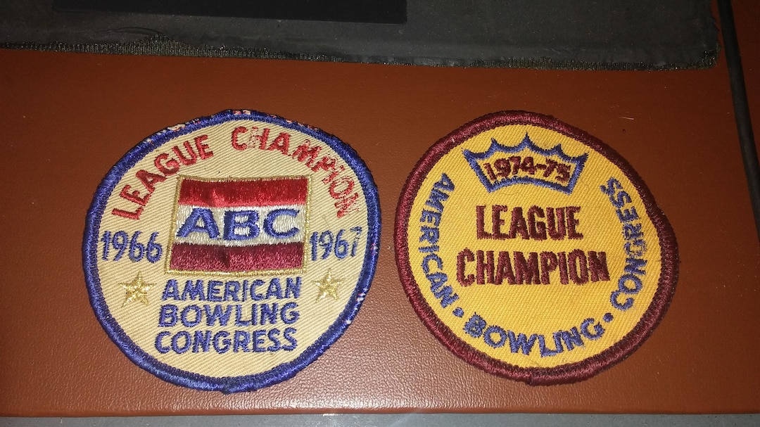 Pair of Vintage Bowling Patches for Vests, Jackets, Backpacks - Etsy