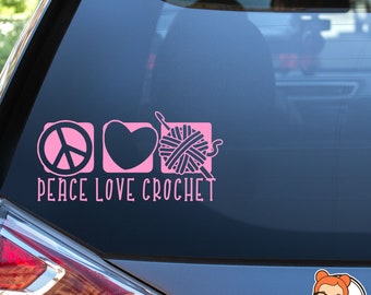 Crochet hook decal | Etsy