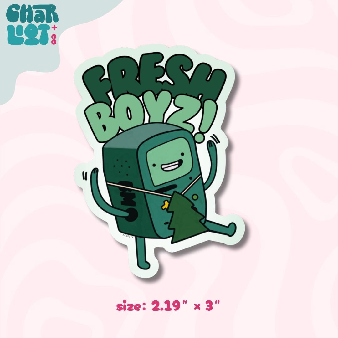 Fresh Boyz Gamer Sticker – Retro Console Buddy, Waterproof Vinyl Decal ...