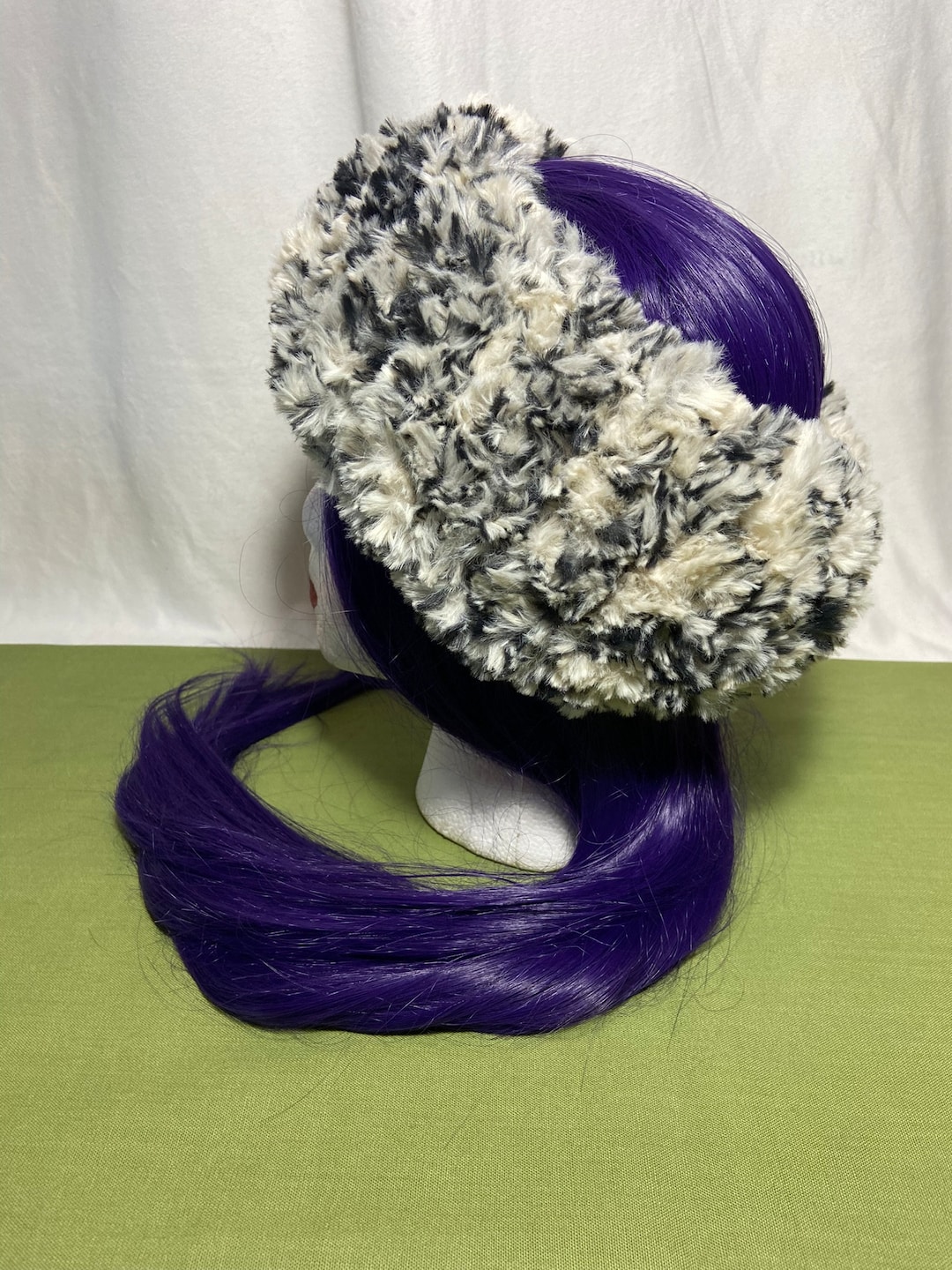 Fluffy Headband Hat in Oreo - Etsy