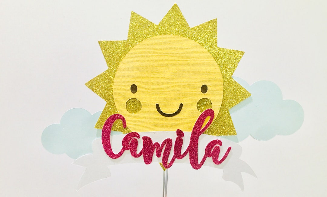 Sunshine Cake Topper, My Little Sunshine Cake Topper, Sun Cake Topper ...
