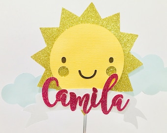Sun Cake Topper - Etsy
