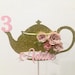 Teapot Cake Topper Personalized Teapot Topper Tea Party Cake - Etsy