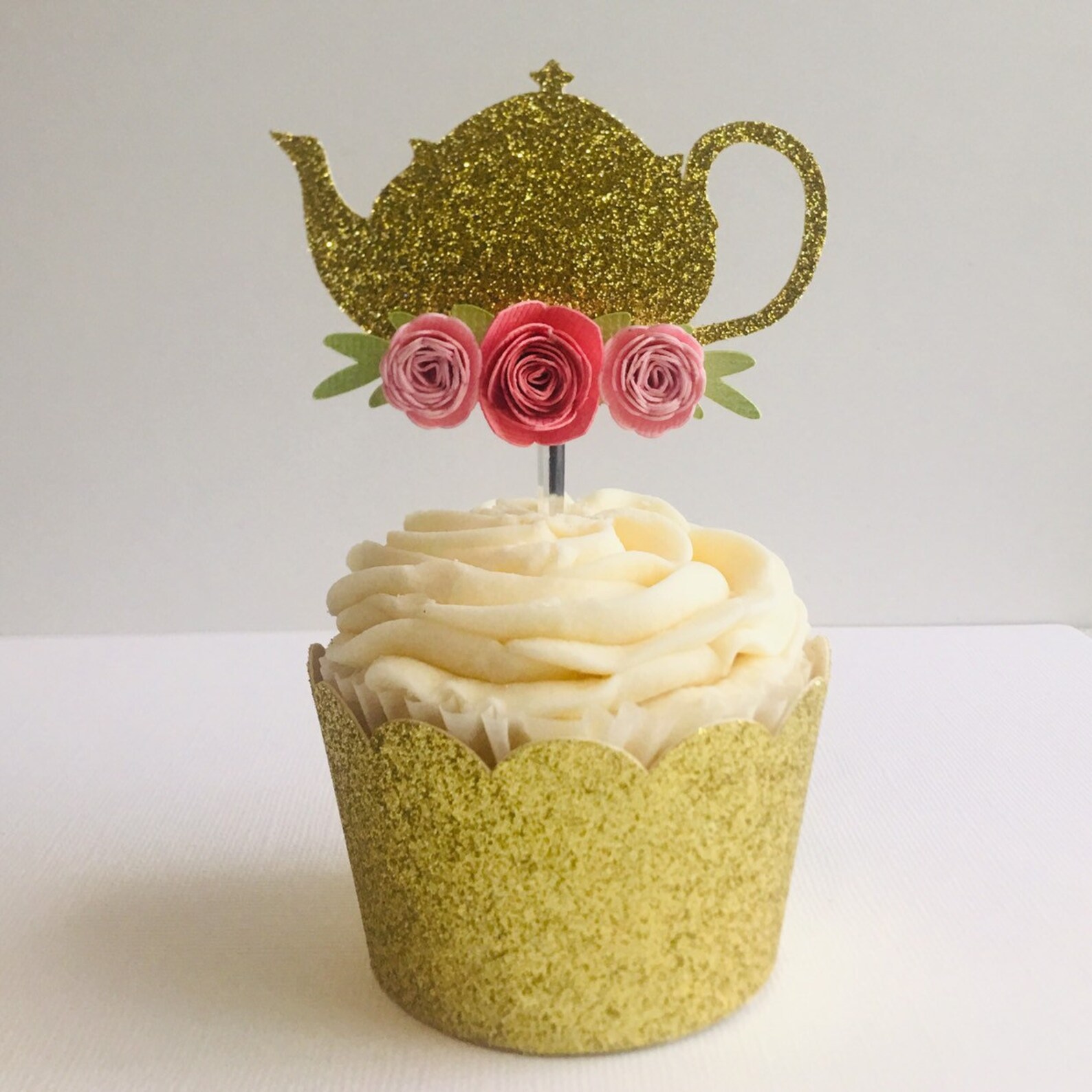 Tea Party Cupcake, Teapot Toppers, Teapot Cupcake Topper, Tea Party ...