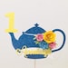 Teapot Cake Topper, Personalized Teapot Topper, Tea Party Cake Topper ...