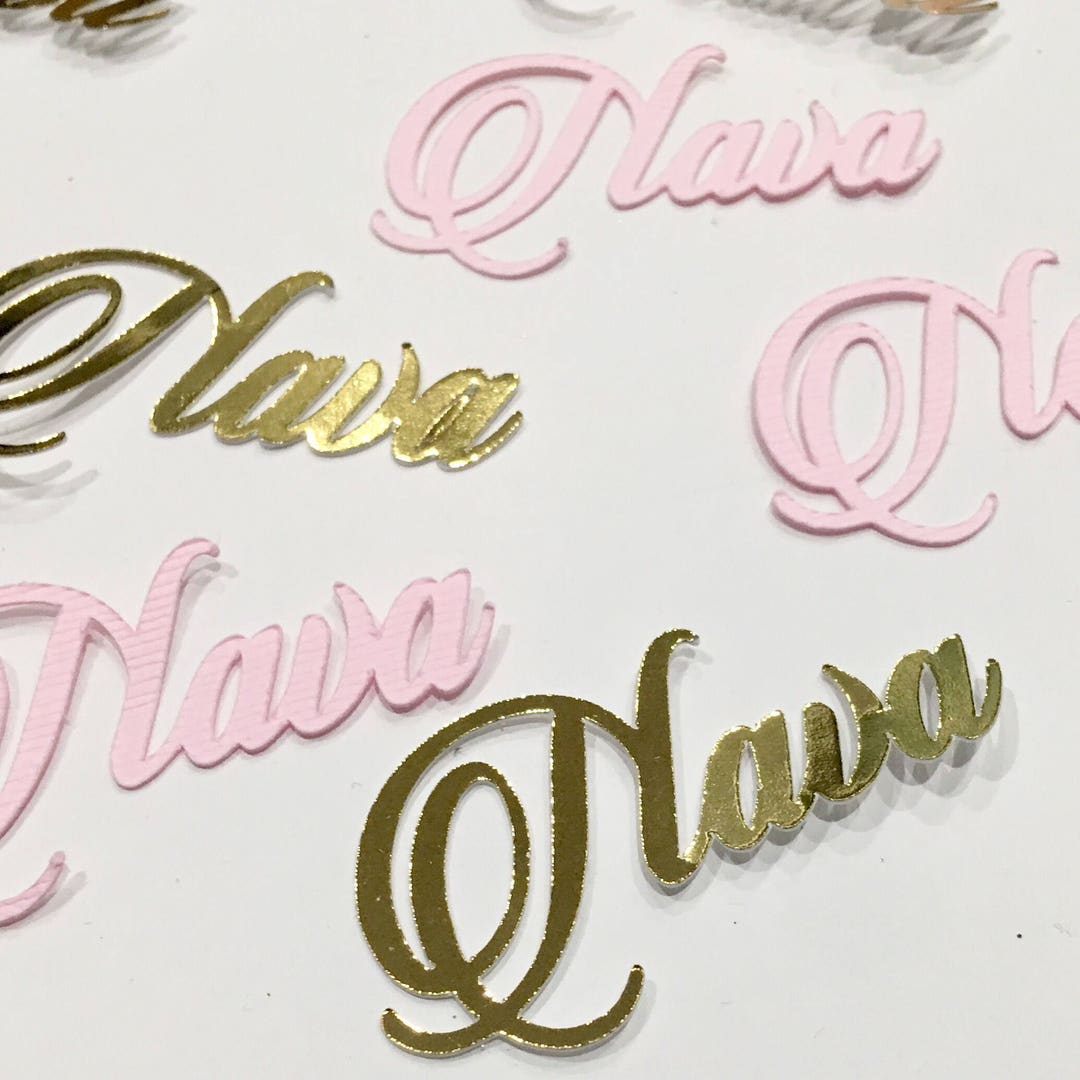 15pc Personalized Name Confetti, Custom Name Confetti, Confetti ...
