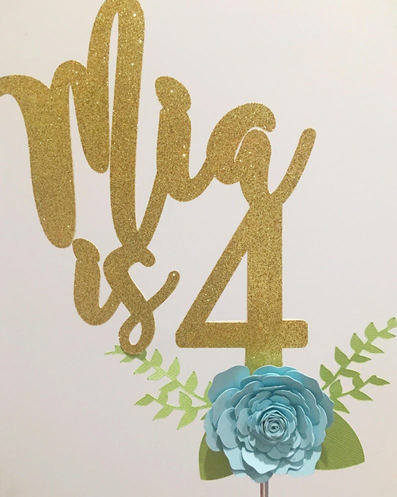 Personalize Birthday Cake Topper Number Cake Topper Birthday | Etsy