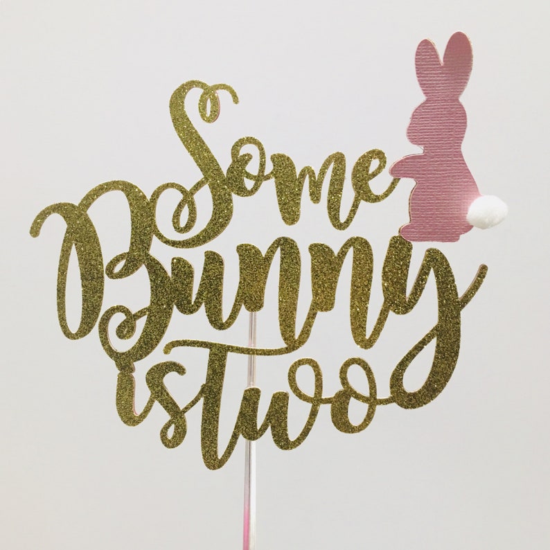 Some Bunny is One Cake Topper First Birthday Cake Topper - Etsy