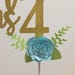 Personalize Birthday Cake Topper, Number Cake Topper, Birthday Topper ...