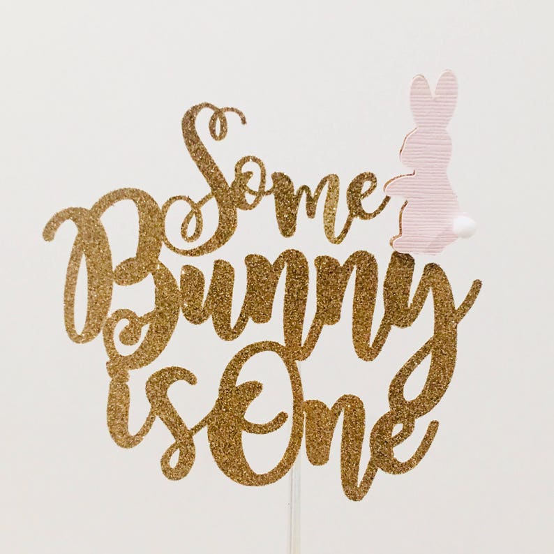 Some Bunny is One Cake Topper First Birthday Cake Topper - Etsy