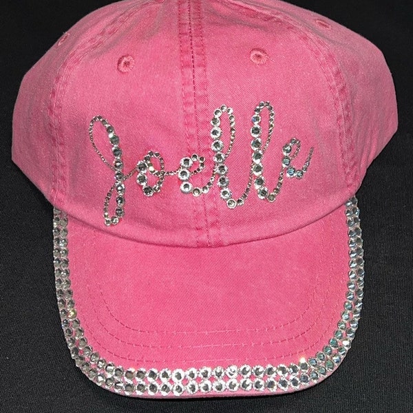 Rhinestone Baseball Hat - Etsy