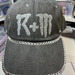 Rhinestone Hat Baseball Cap Custom Made Blingpersonalized Custom Ball ...