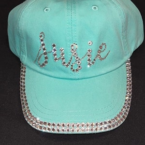 Rhinestone Hat Baseball Cap Custom Made Handmade Bling/glam ...