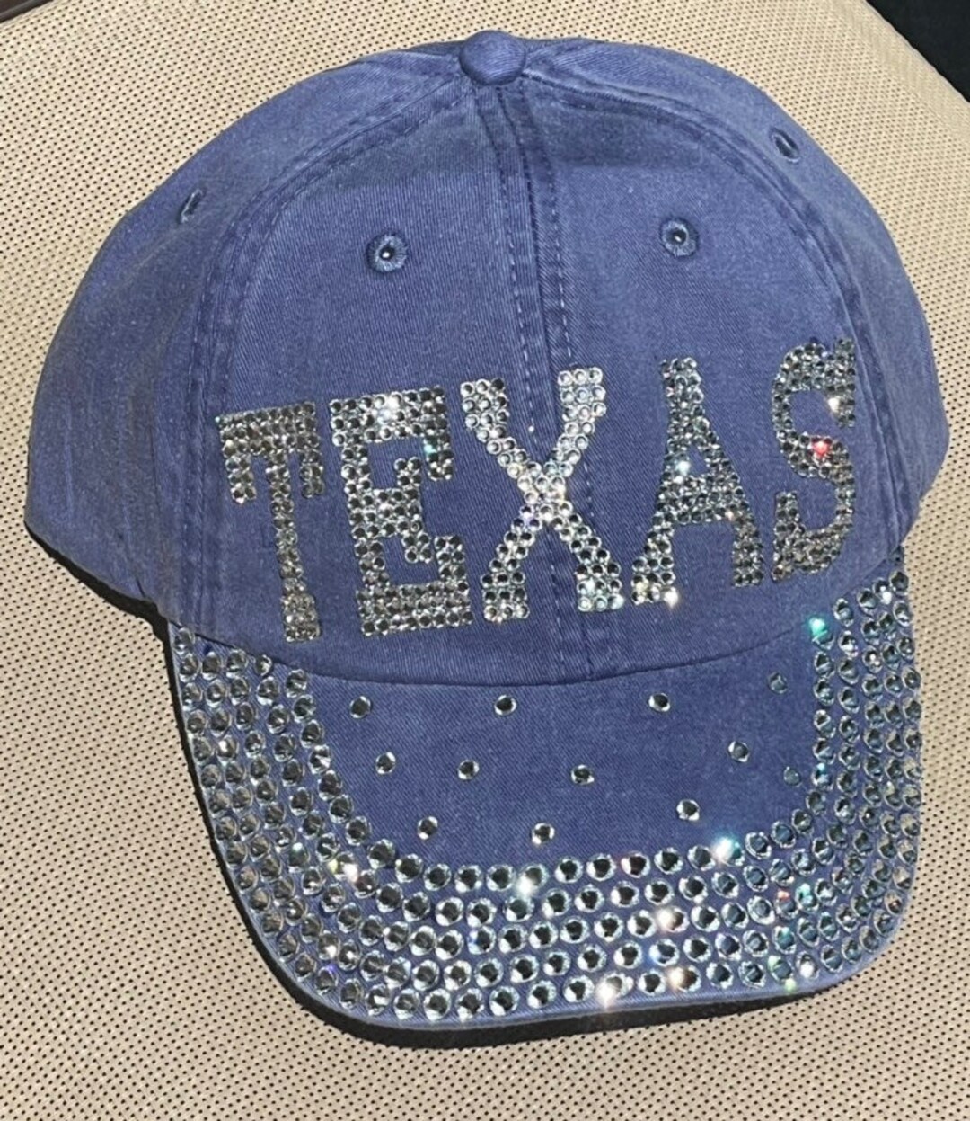Rhinestone Hat Baseball Cap Custom Made Handmade Bling/glam ...