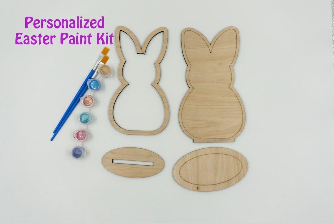 Personalized Easter Bunny Paint Kit: DIY Kids Craft - Etsy