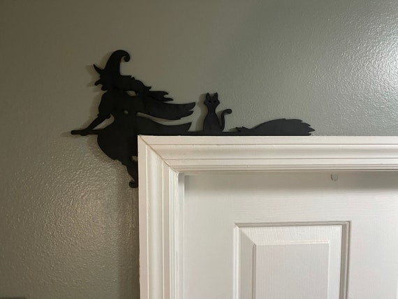 Halloween Witch Door Corner Wood Sign Fall Decor - Etsy