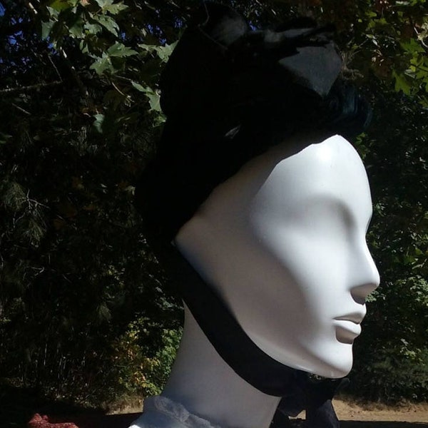 Mourning Bonnet - Etsy